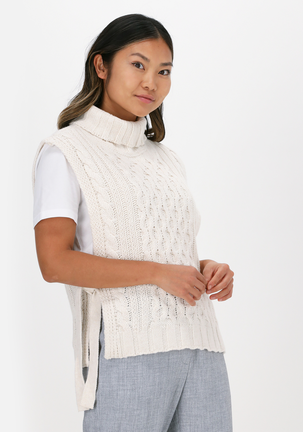 Ecru MSCH COPENHAGEN Spencer LATIFA VEST | Omoda