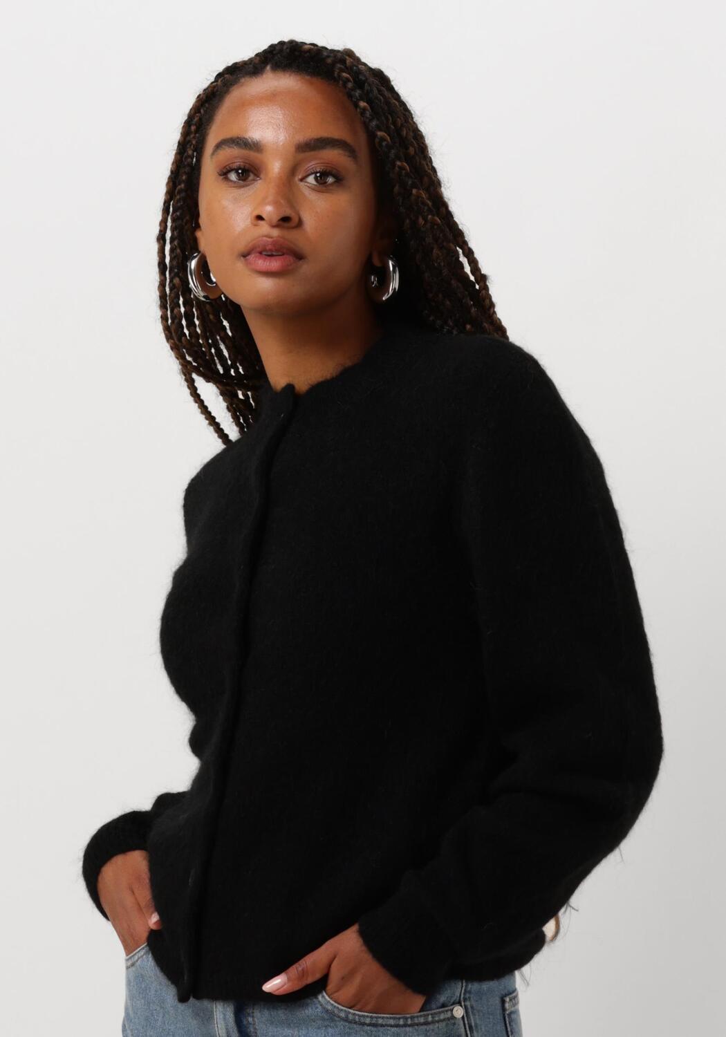 Zwarte GESTUZ Vest DEBBIEGZ CARDIGAN | Omoda