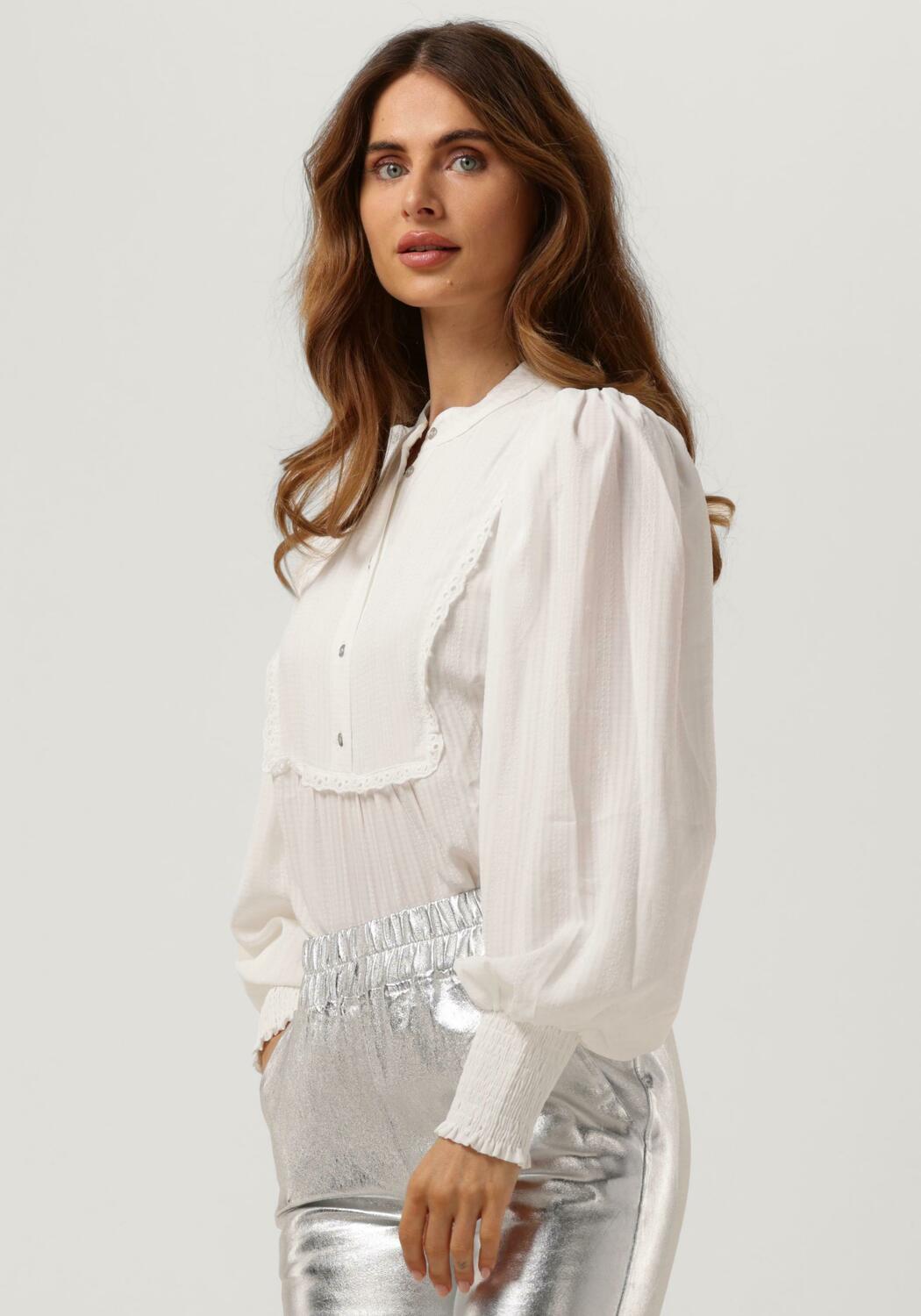 Witte CO'COUTURE Blouses MAGNA QUILT SHIRT | Omoda