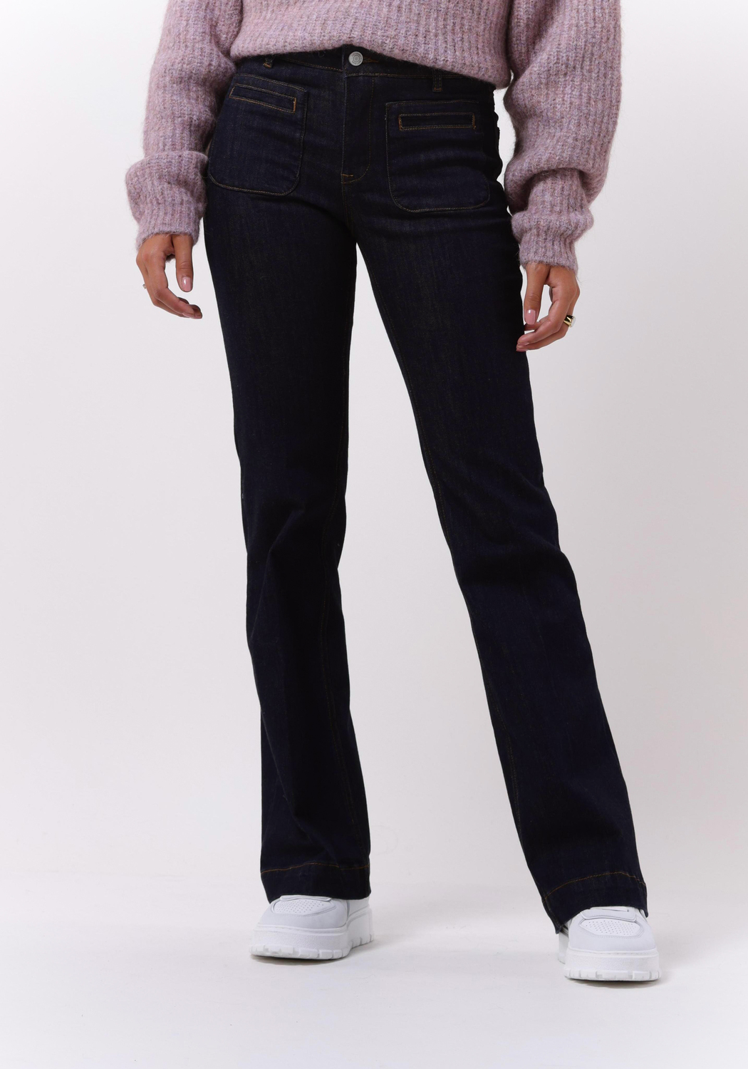 Donkerblauwe MKT STUDIO Wide jeans THE DIANA WILSON | Omoda