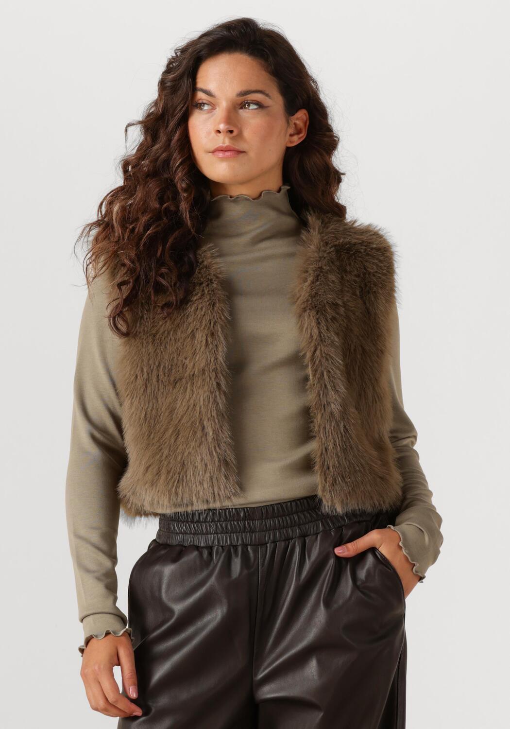 Taupe AIMEE THE LABEL Gilet ISLA | Omoda