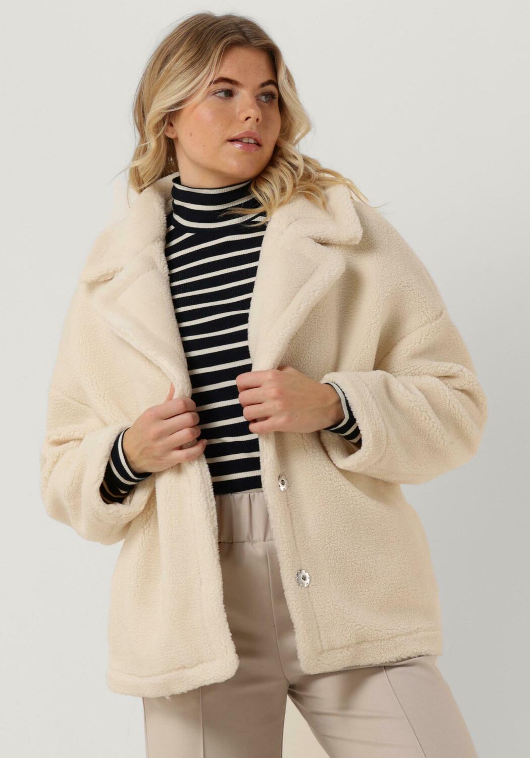Ecru IBANA Teddy jas CHER | Omoda