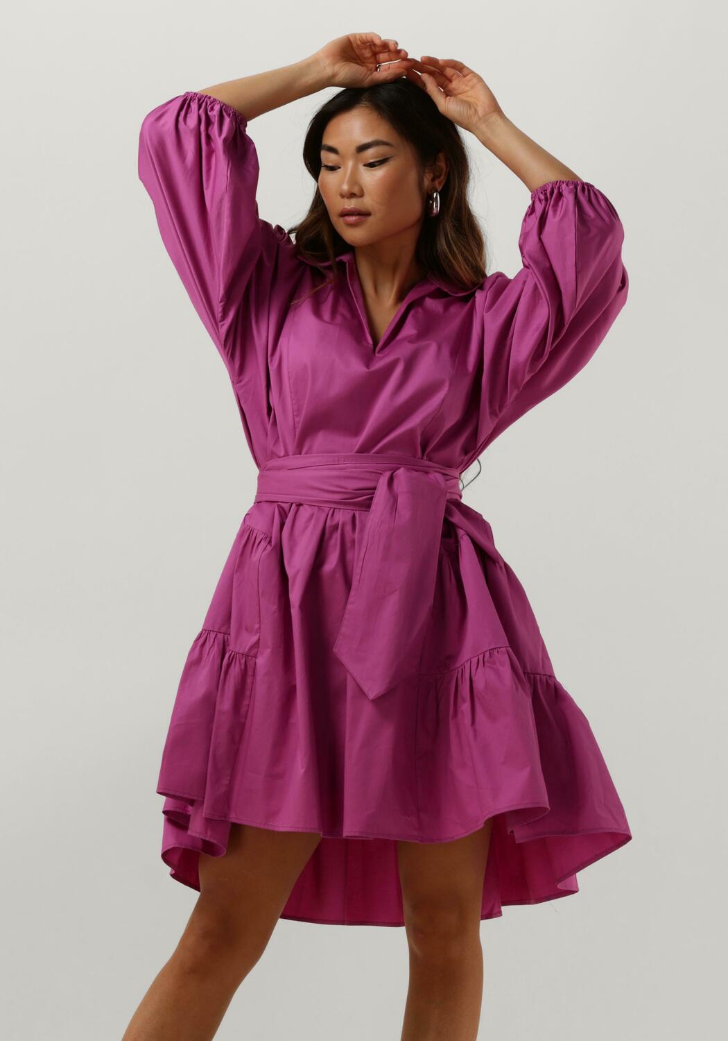 Fuchsia DEVOTION Mini jurk MARLEE | Omoda