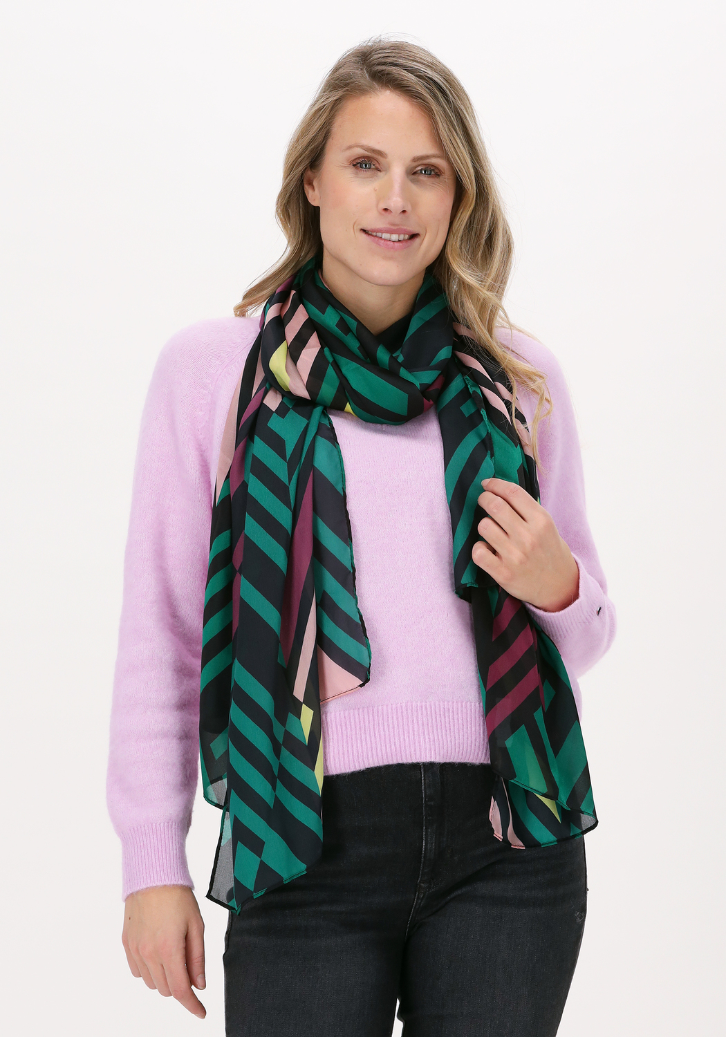 Groene ROMANO SHAWLS AMSTERDAM Sjaal 3516 | Omoda