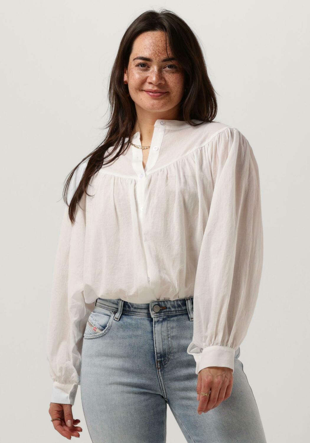 Witte YDENCE Blouses BLOUSE LAURIE | Omoda