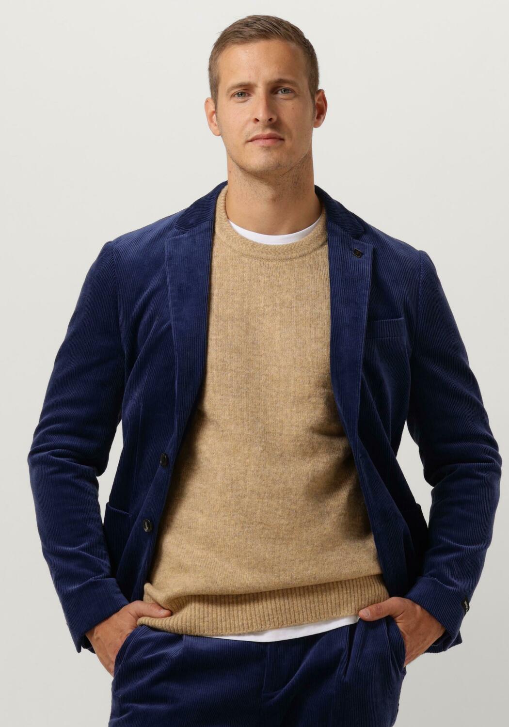 Blauwe SCOTCH & SODA Colbert REGULAR FIT UNCONSTRUCTED CORDUROY BLAZER ...