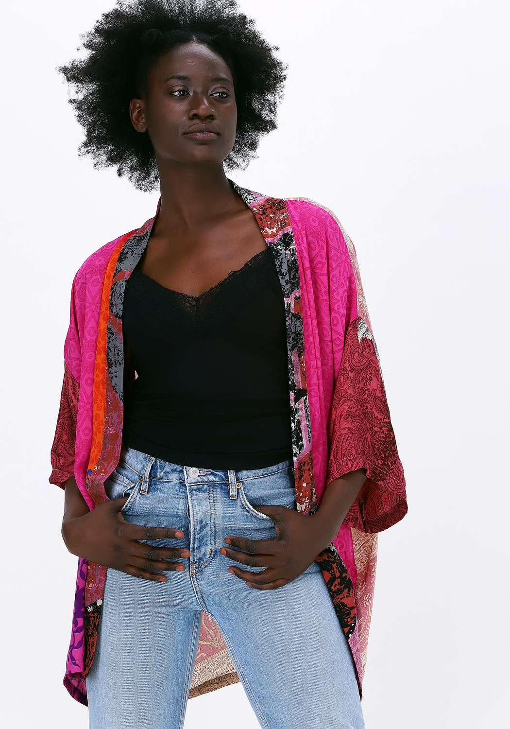 Multi SISSEL EDELBO Kimono POCKET LONG MIX KIMONO | Omoda