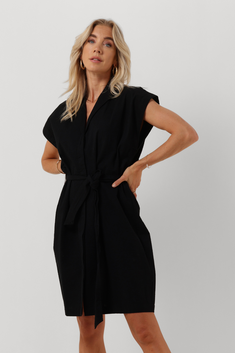 Zwarte MODSTRÖM Mini jurk PANNE DRESS | Omoda