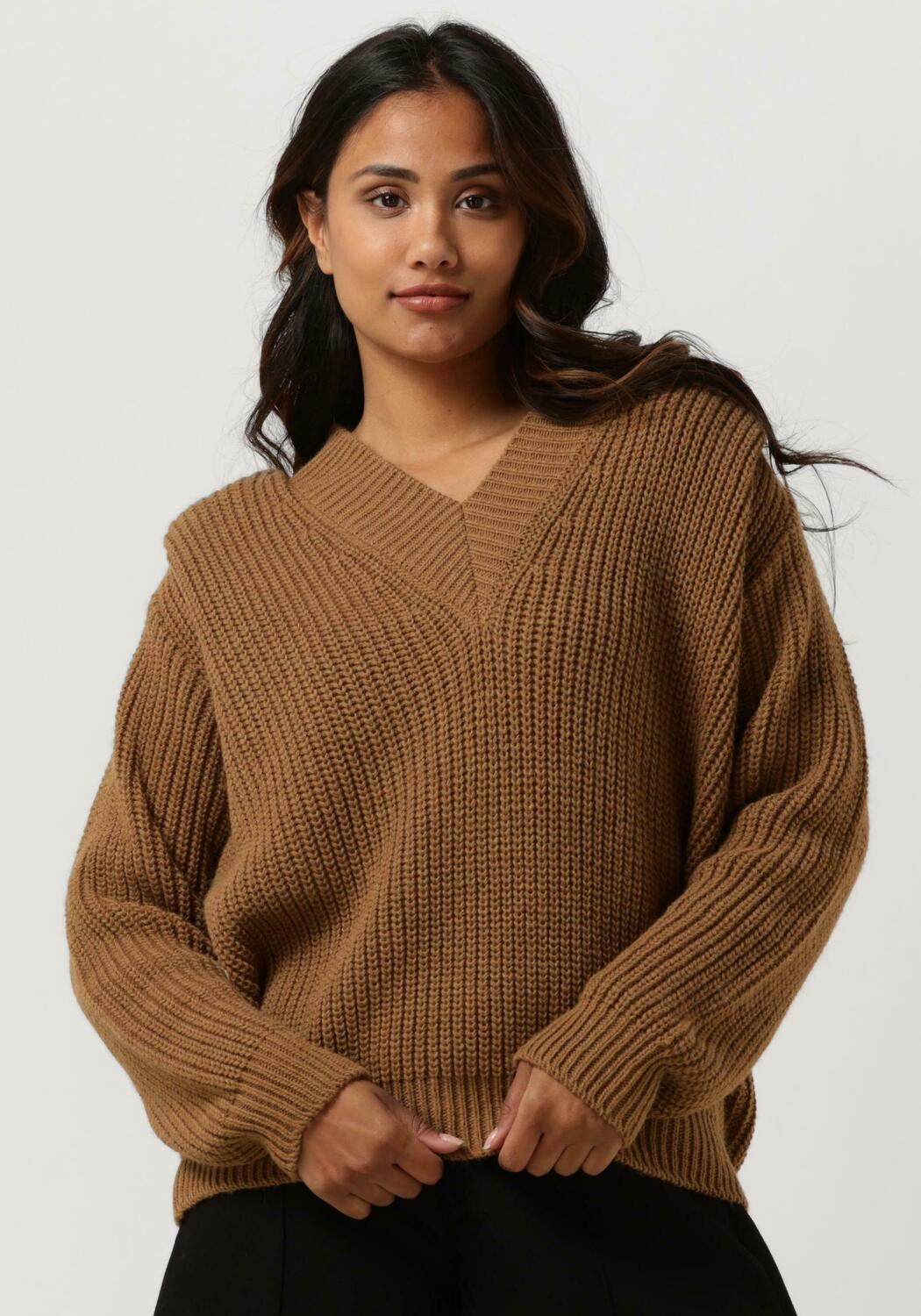 Bruine AMAYA AMSTERDAM Trui JORDAN KNITWEAR | Omoda