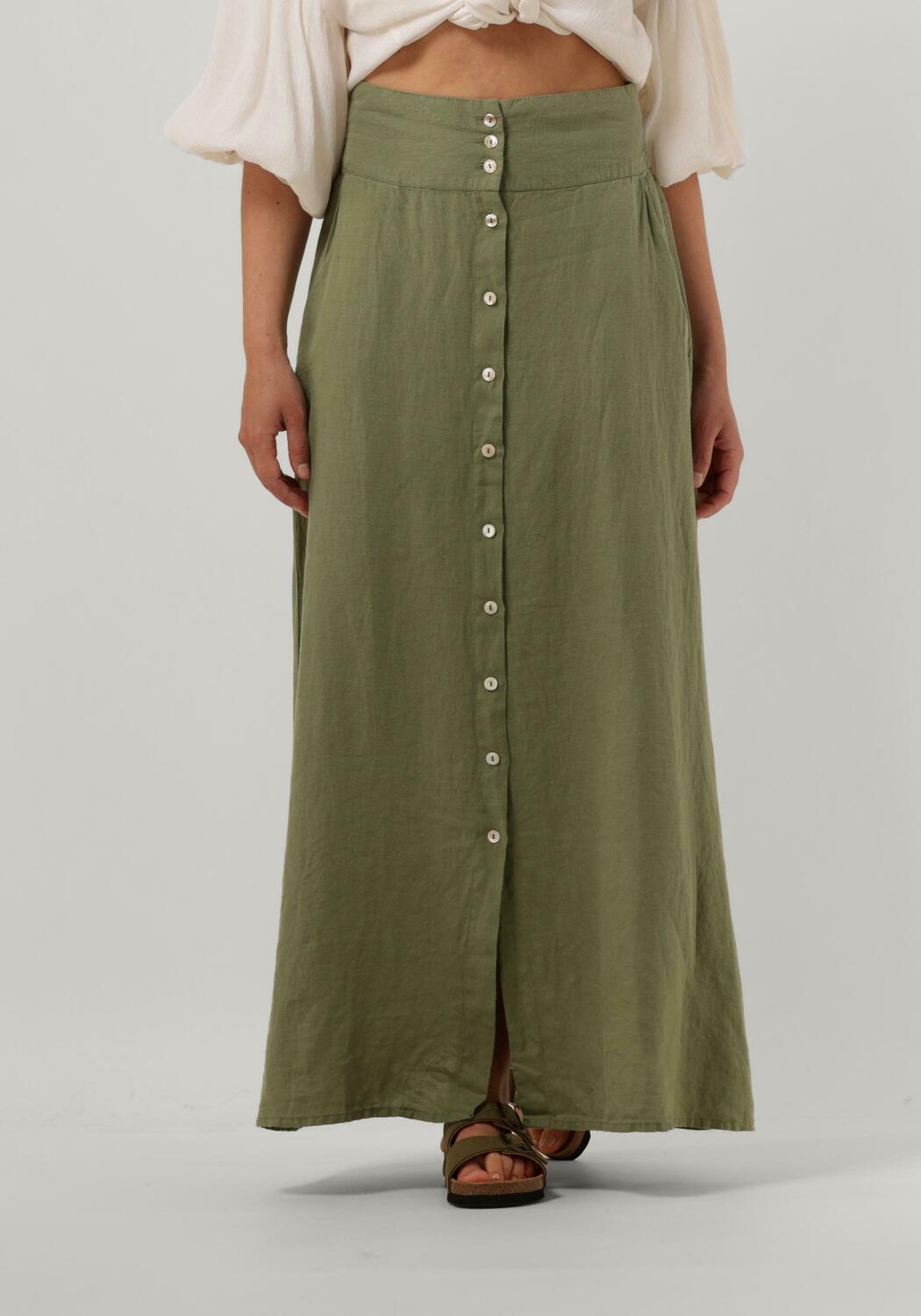 Groene MR MOOD Maxirok MRS MABE SKIRT | Omoda