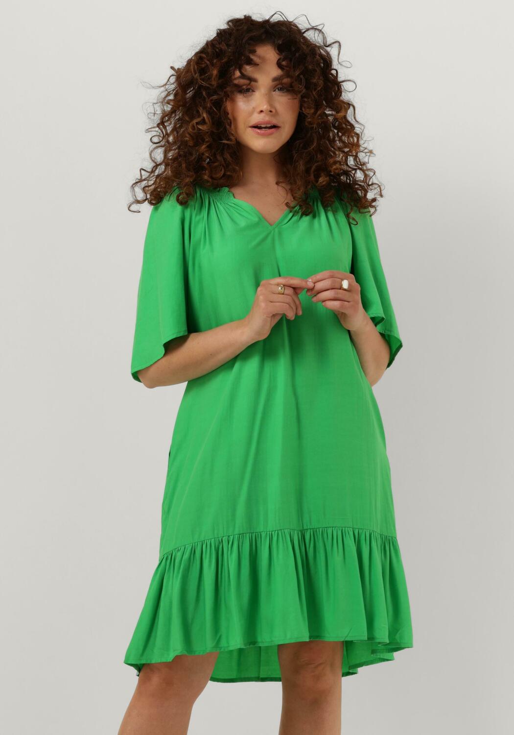 Groene CO'COUTURE Mini jurk SUNRISE FLO CROP DRESS | Omoda