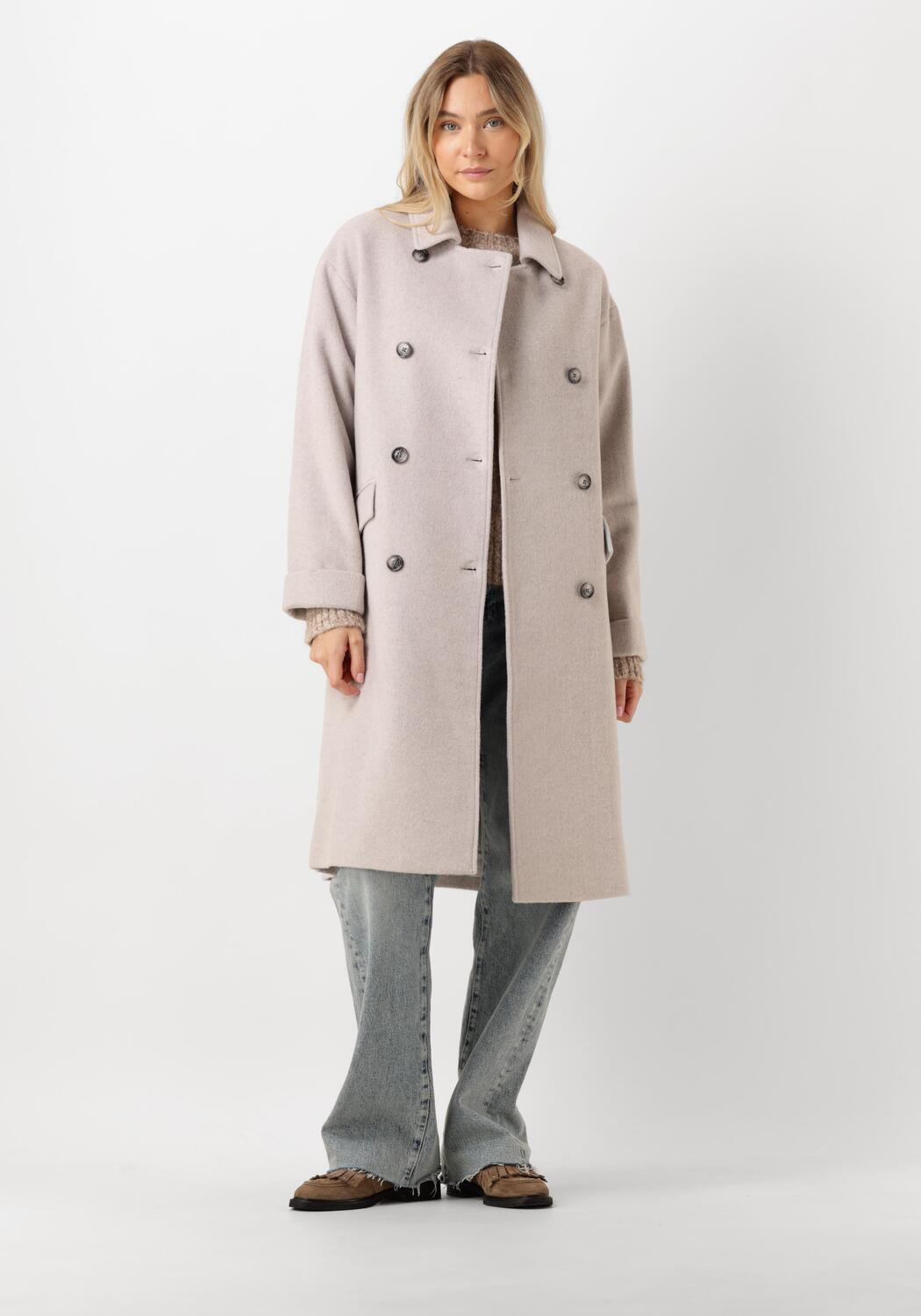 Ecru MOS MOSH Mantel VENICE WOOL COAT | Omoda