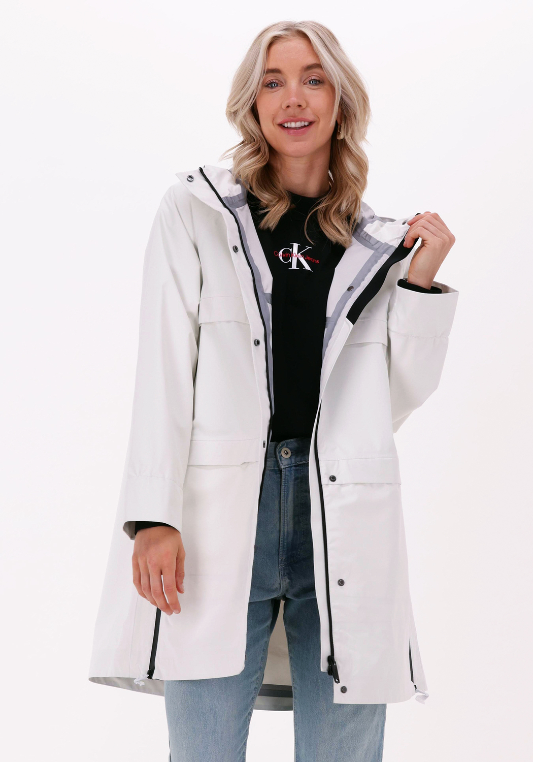 Witte NATIONAL GEOGRAPHIC Regenjas URBAN TECH COAT | Omoda