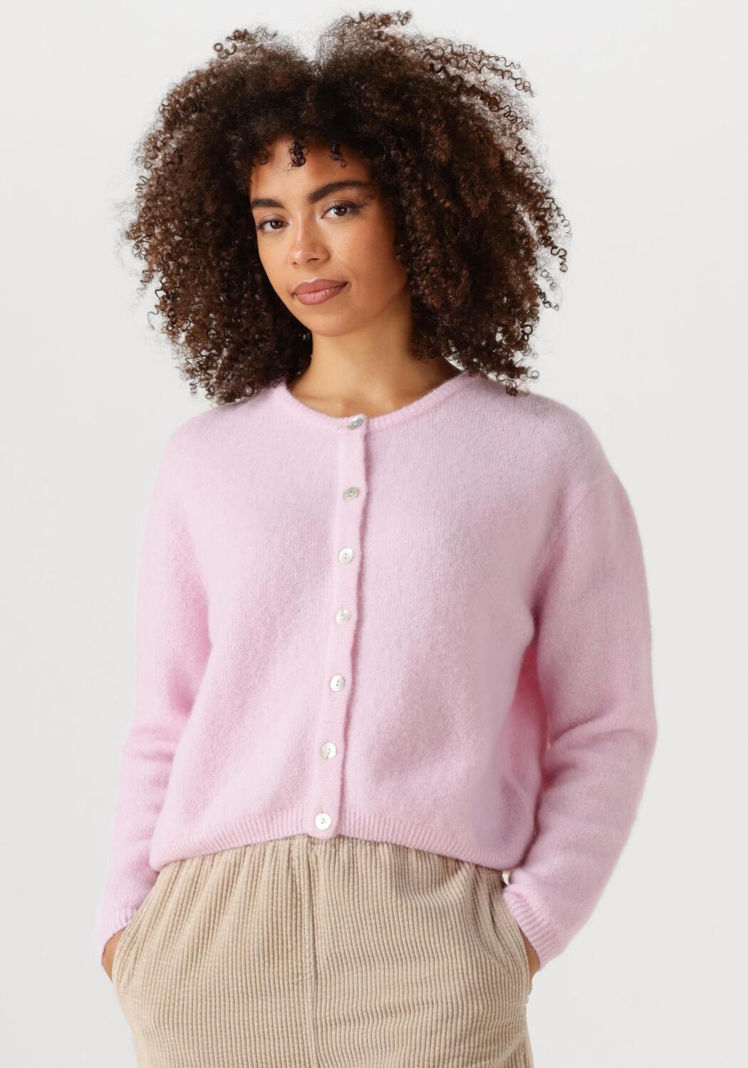 Lichtroze AMERICAN VINTAGE Vest VITOW CARDIGAN | Omoda