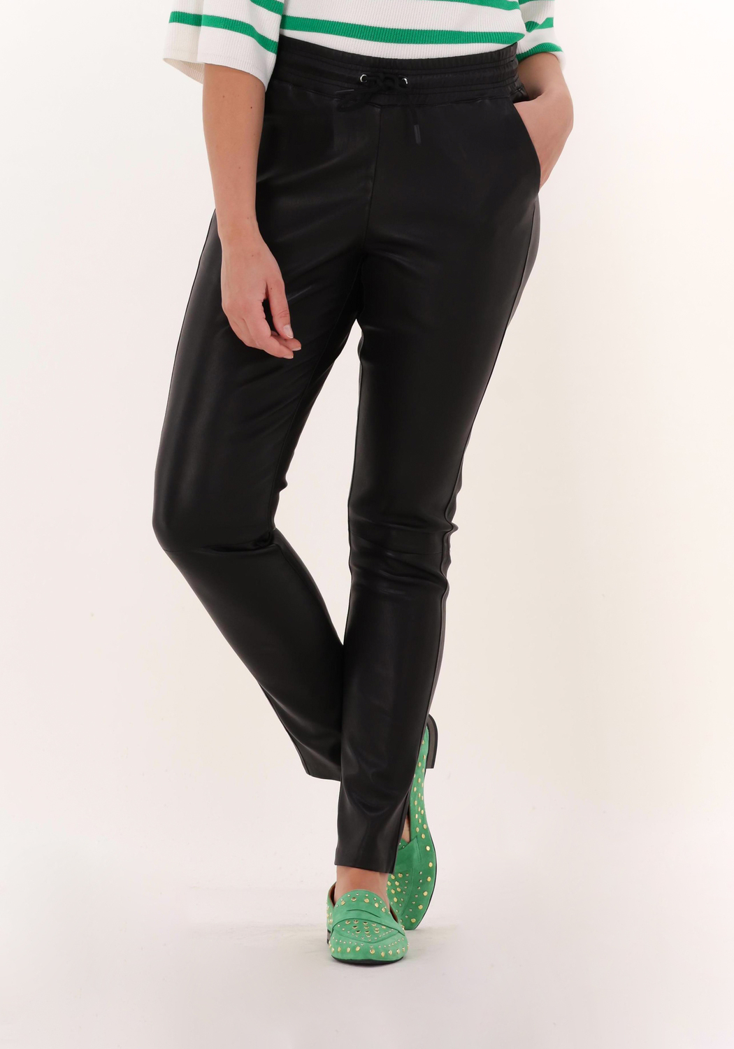 Zwarte GOOSECRAFT Pantalon AMY SPIRIT PANTS | Omoda
