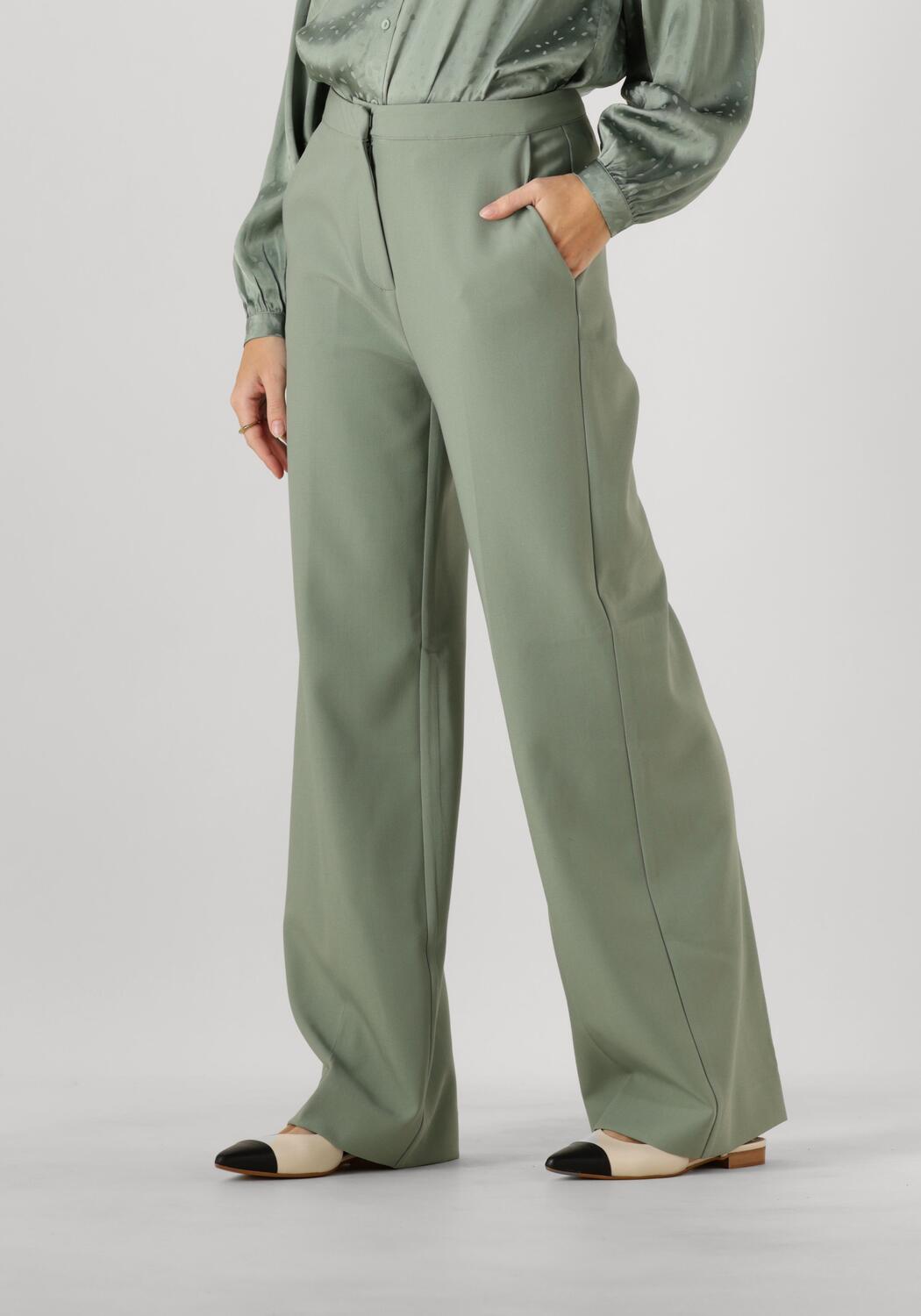 Groene ANOTHER LABEL Pantalon MOORE PANTS | Omoda