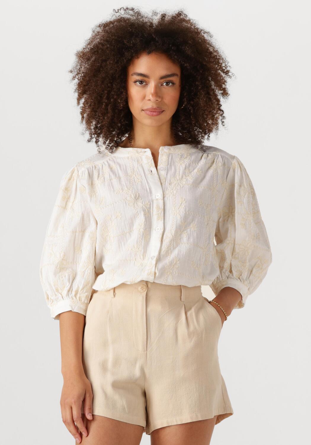 Witte YDENCE Blouses BLOUSE CARA | Omoda