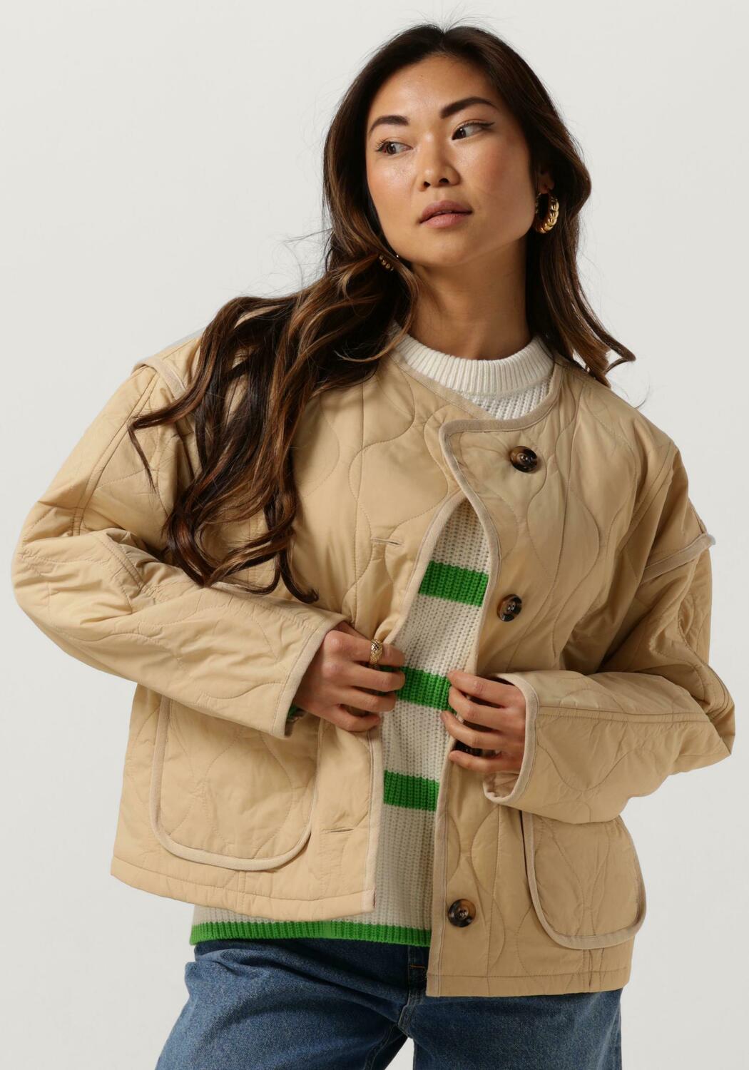 Zand LOLLYS LAUNDRY Jack CLARALL JACKET LS | Omoda