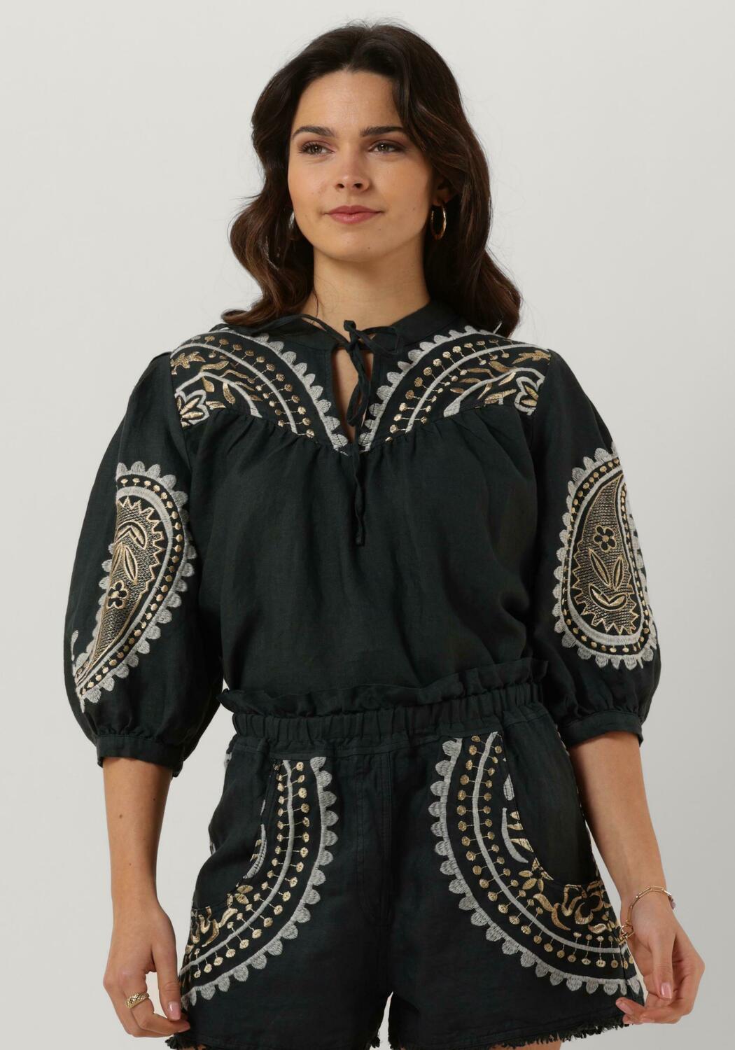Zwarte GREEK ARCHAIC KORI Blouse 240141 | Omoda