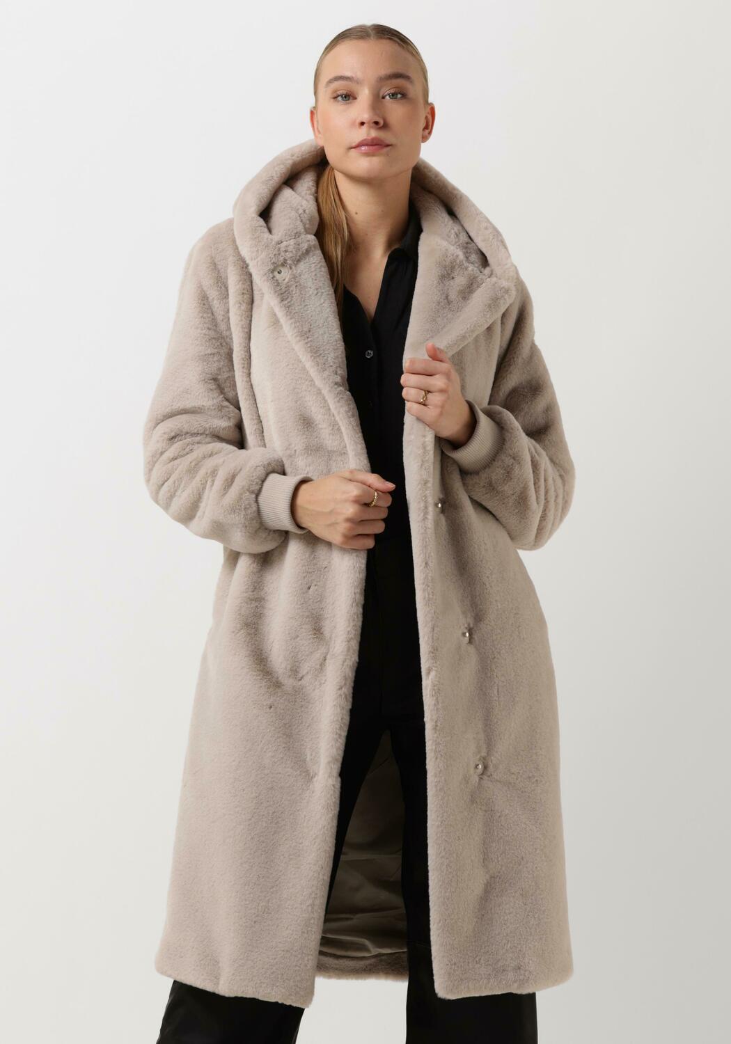 Creme MOSCOW Faux fur jas NADJANA | Omoda