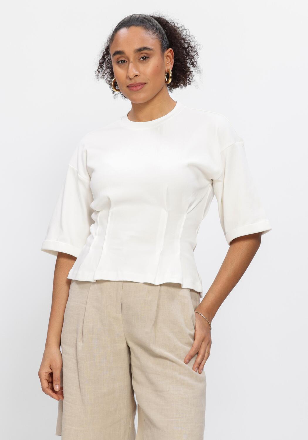 Gebroken wit MINUS Top MSJUNIANA GOTST-SHIRT | Omoda