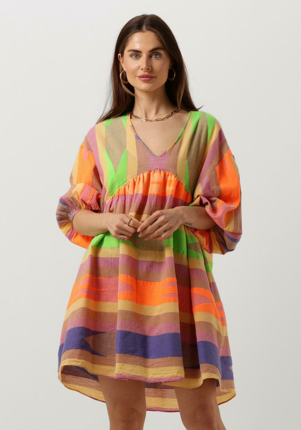 Beige DEVOTION Mini jurk ILIOTROPIO | Omoda