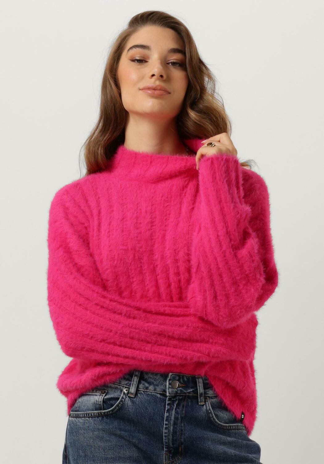 Roze SIMPLE Trui KNIT-NY-RIB-23-1 | Omoda