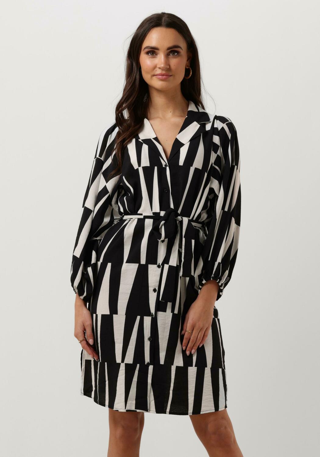 Zwarte OBJECT Mini jurk TARO 3/4 DRESS 126 | Omoda