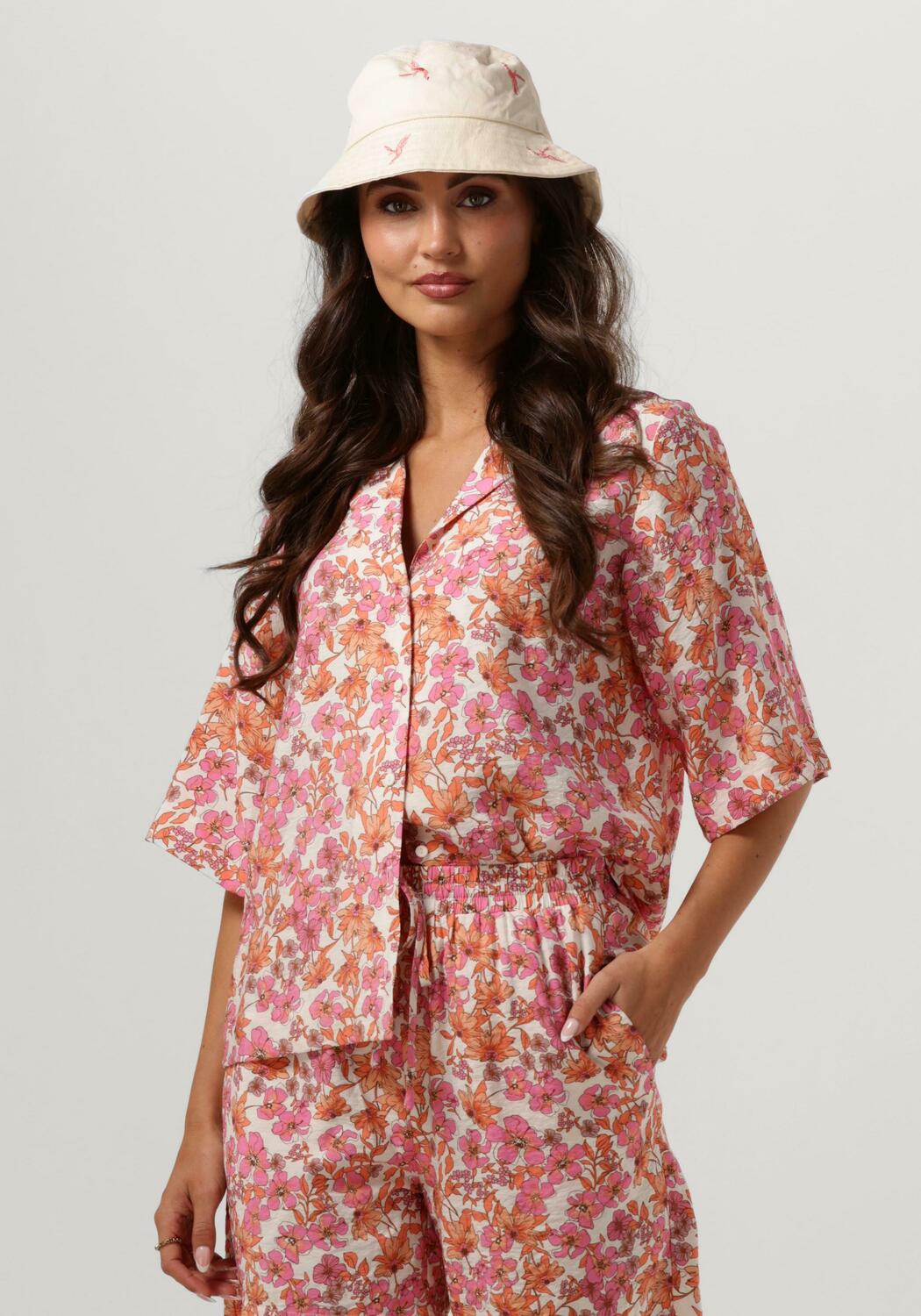 Lichtroze MSCH COPENHAGEN Blouse MSCHADANAYA LADONNA 2/4 SHIRT | Omoda