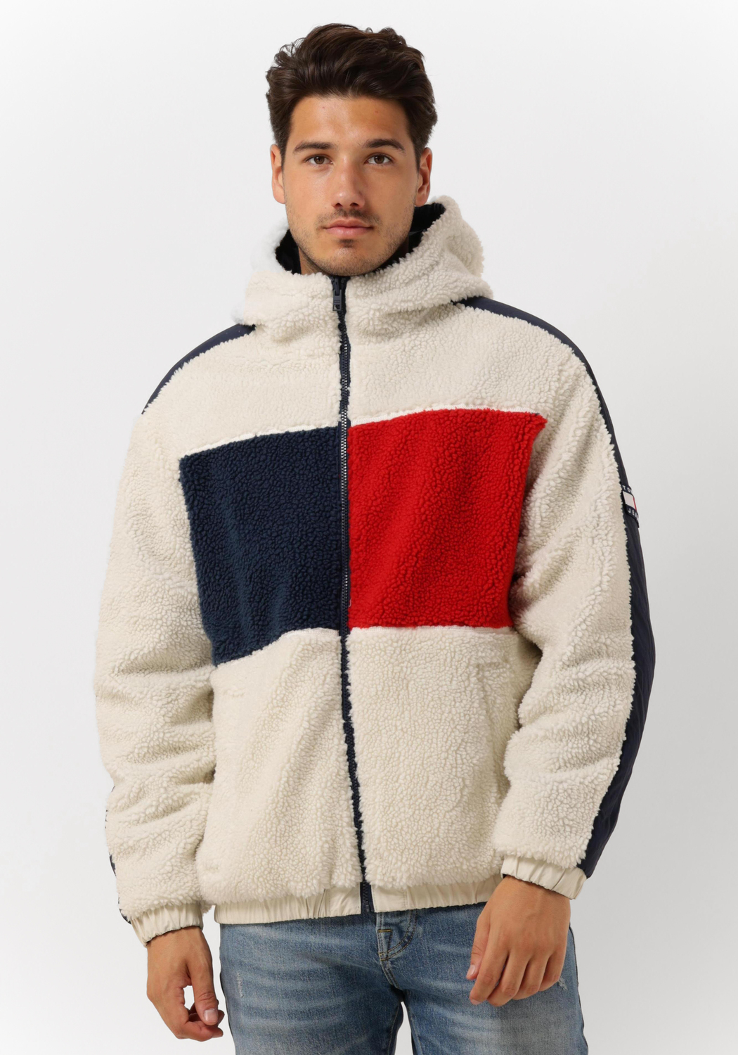 Multi TOMMY JEANS Jack TJM REVERSIBLE SHERPA JACKET | Omoda