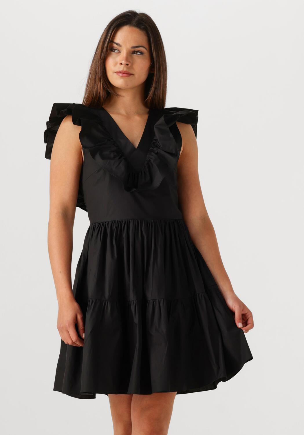 Zwarte SECOND FEMALE Mini jurk ZANA DRESS | Omoda
