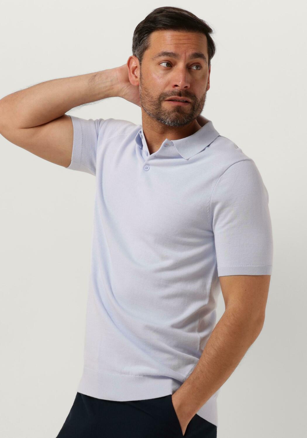 Lichtblauwe SAINT STEVE Polo CHRIS | Omoda
