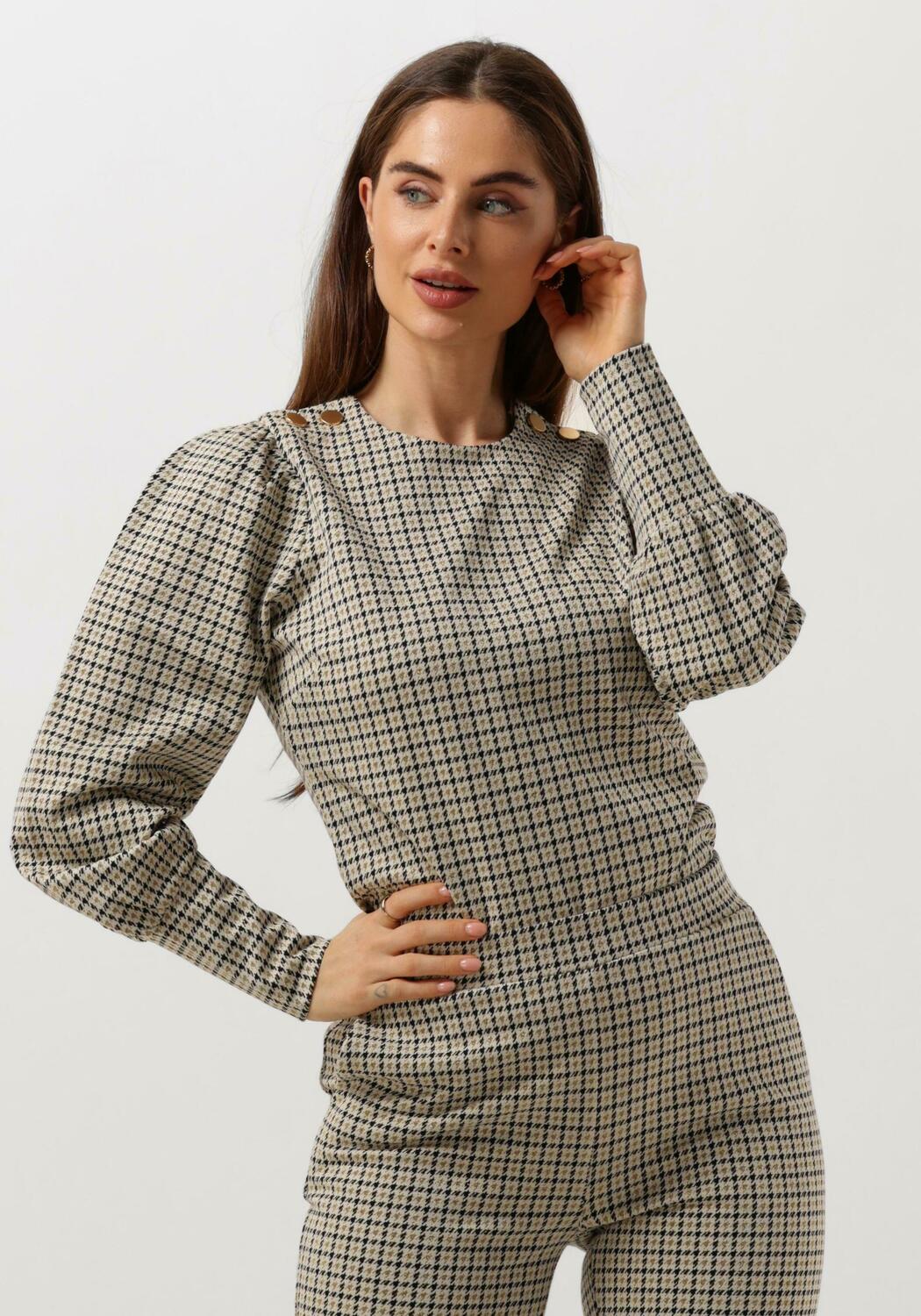 Multi SUMMUM Top JERSEY TOP PRINCE DE GALLES WITH LUREX | Omoda