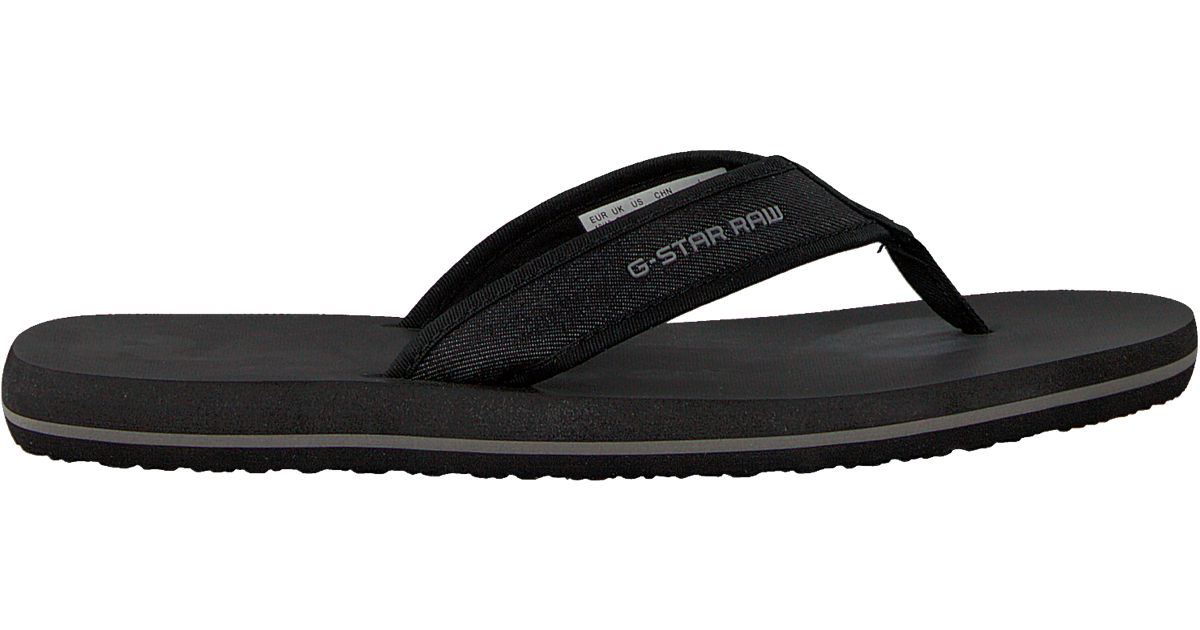 Zwarte G-STAR RAW Slippers LOAQ | Omoda