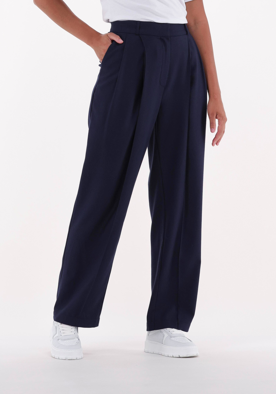 Donkerblauwe CHPTR-S Pantalon CHIC PANTS | Omoda
