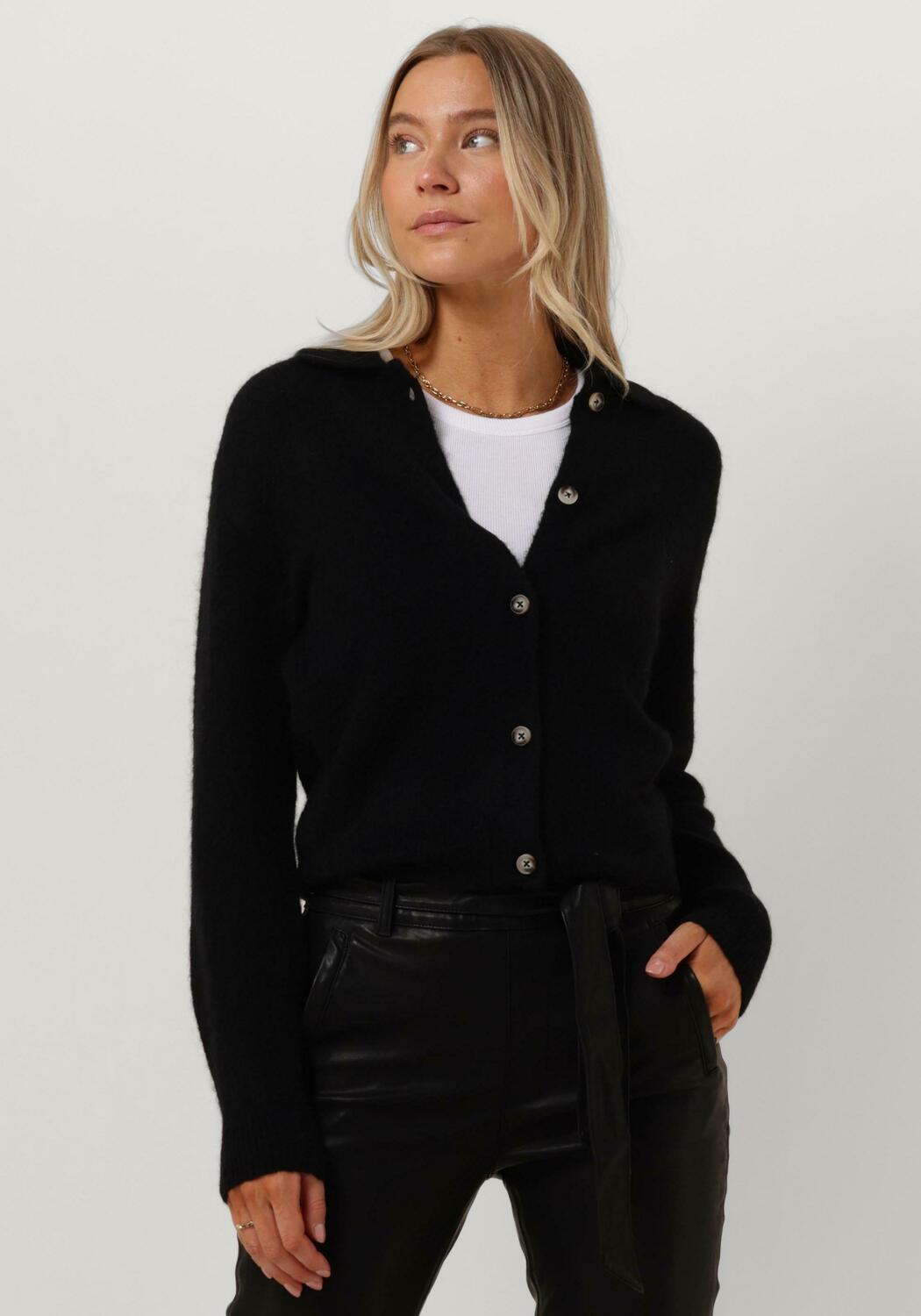 Zwarte KNIT-TED Vest DANNY | Omoda