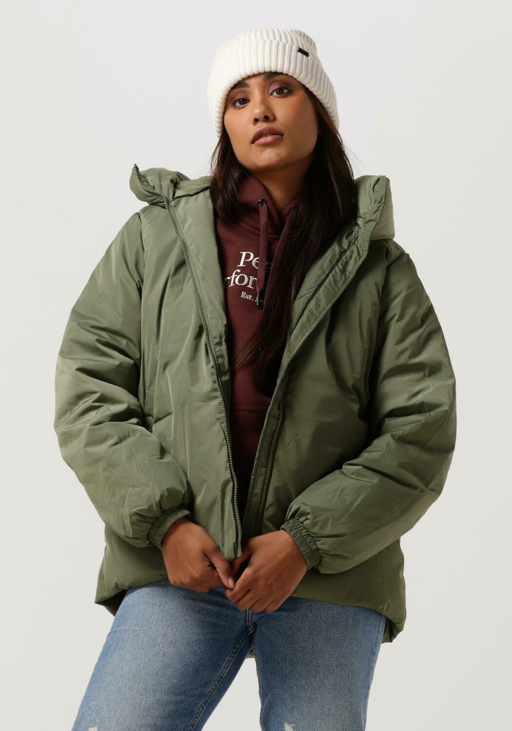 Groene MSCH COPENHAGEN Gewatteerde jas NORINA KAYSA HOOD JACKET | Omoda