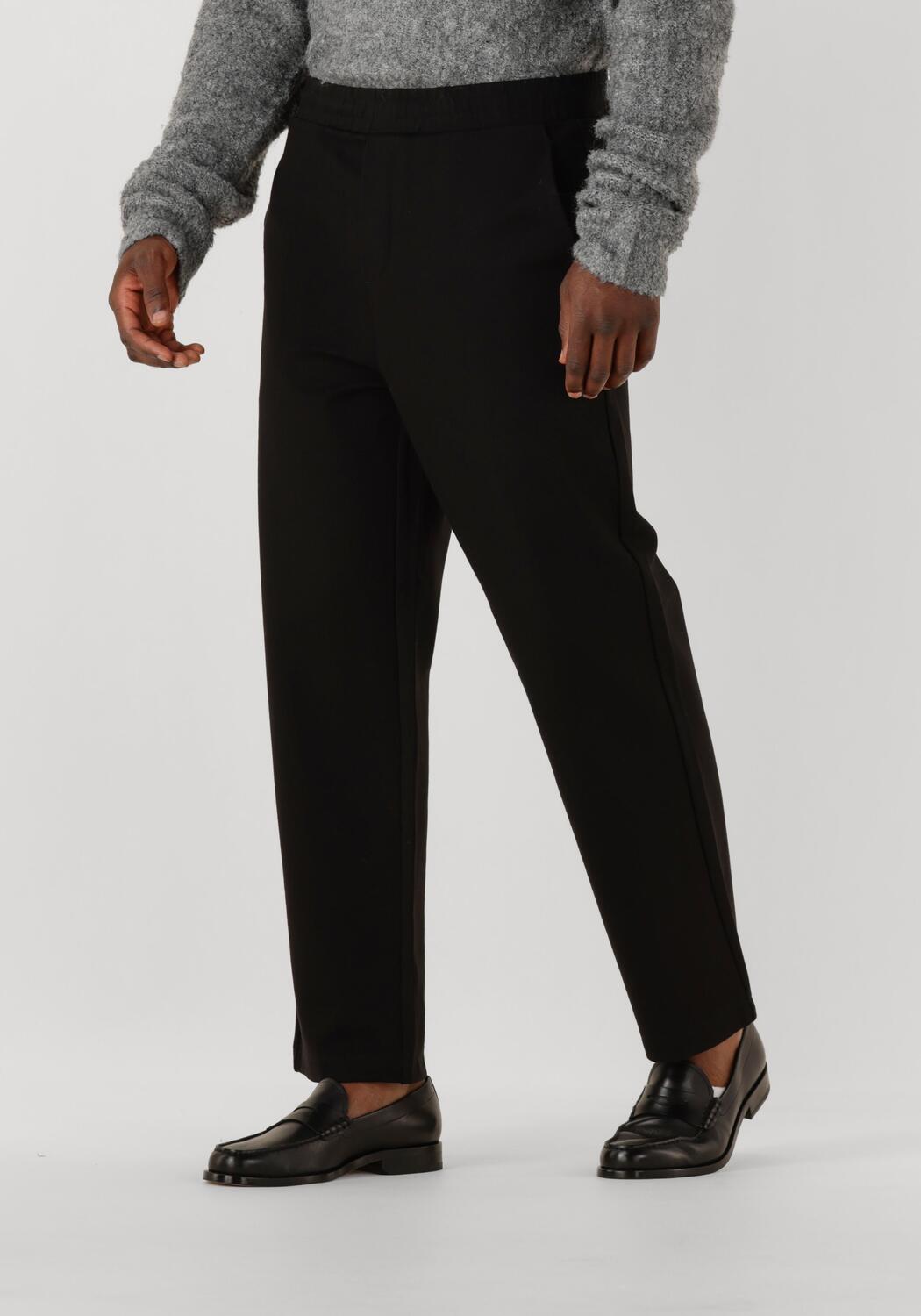 Zwarte WOODBIRD Chino WBHUNG STRING PANT | Omoda