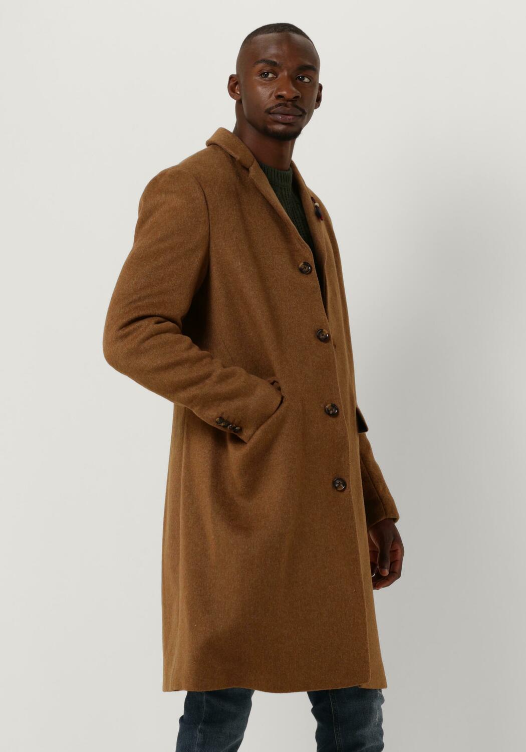 Camel SCOTCH & SODA Mantel CLASSIC WOOL-BLEND OVERCOAT | Omoda