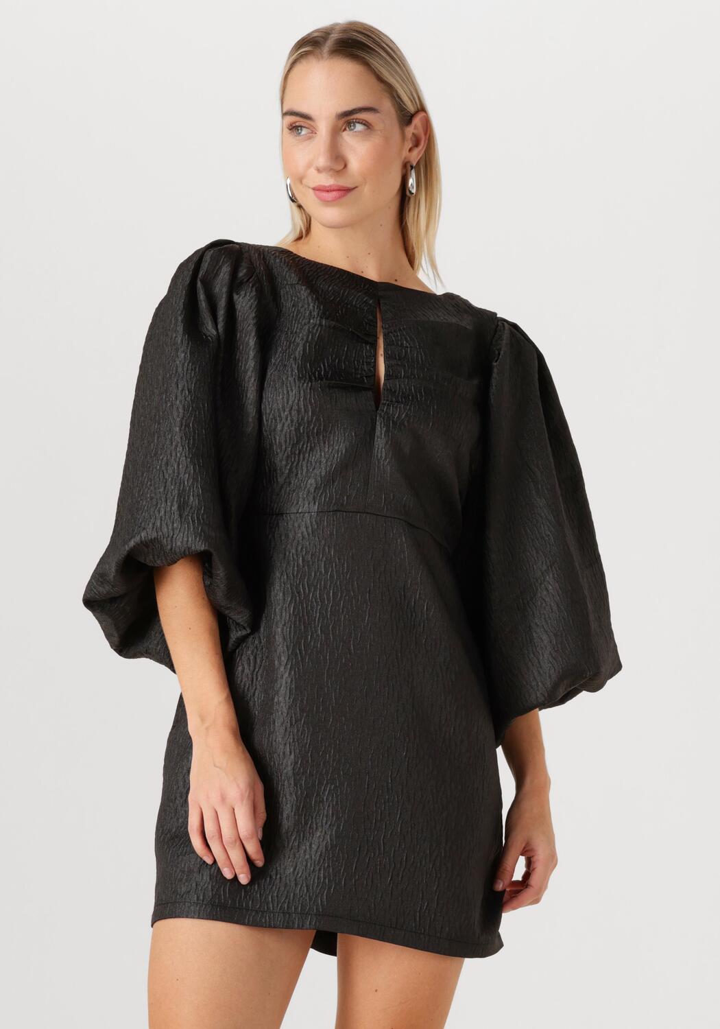 Zwarte BY-BAR Mini jurk MIMI BUBBLE DRESS | Omoda