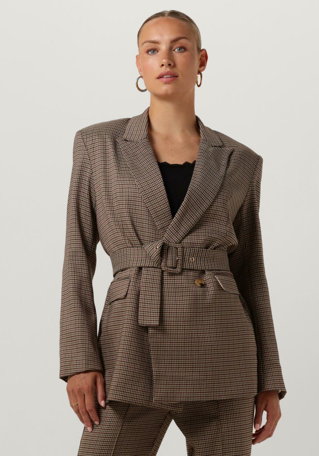 Bruine AAIKO Blazer CHARLENA PIED PES 561 | Omoda